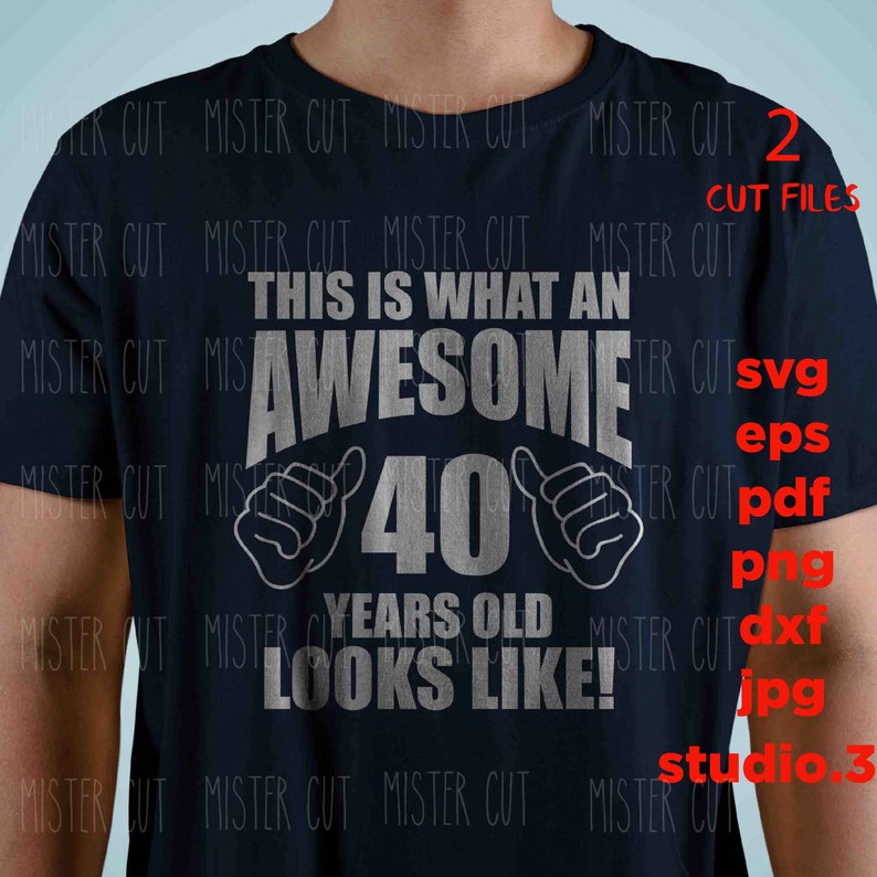 This is what an Awesome 40 years/s old looks like svg | Etsy
