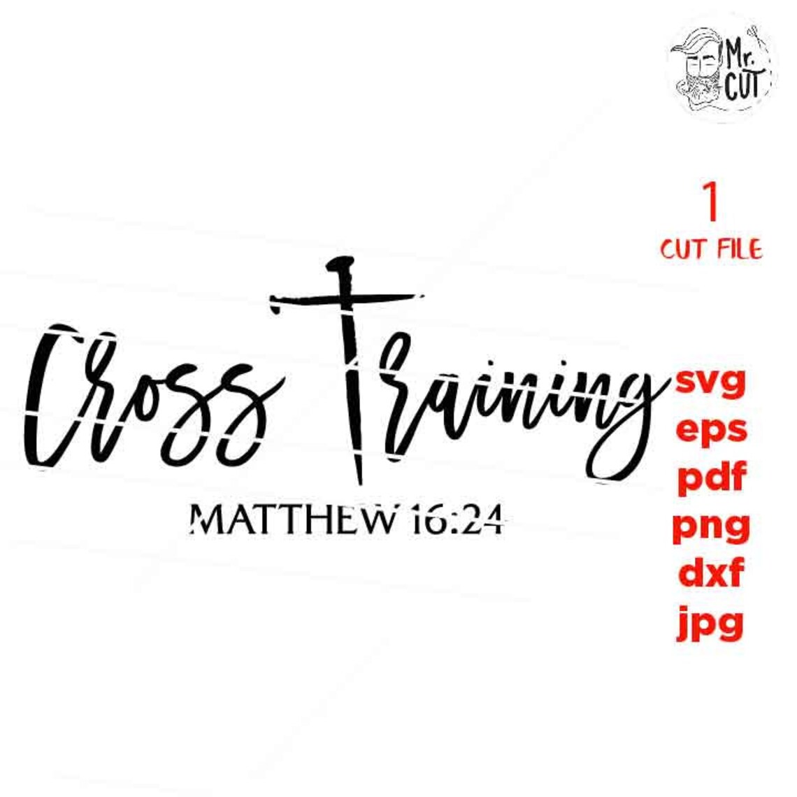 Cross training CUT file cross svg Christian faith Nails | Etsy