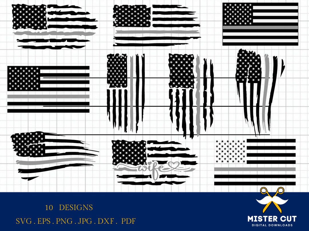 American Flag Correctional Officer Svg, EPS, DXF, PNG High Resolution ...