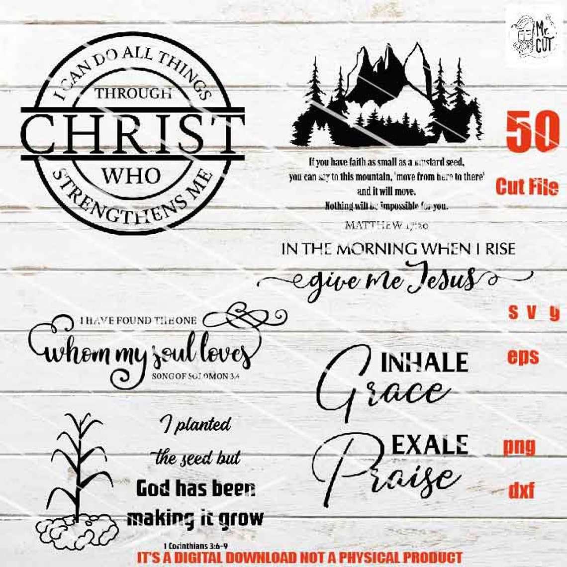 Religious Quotes Bundle 50 Cut Files Religious Quotes Vector - Etsy