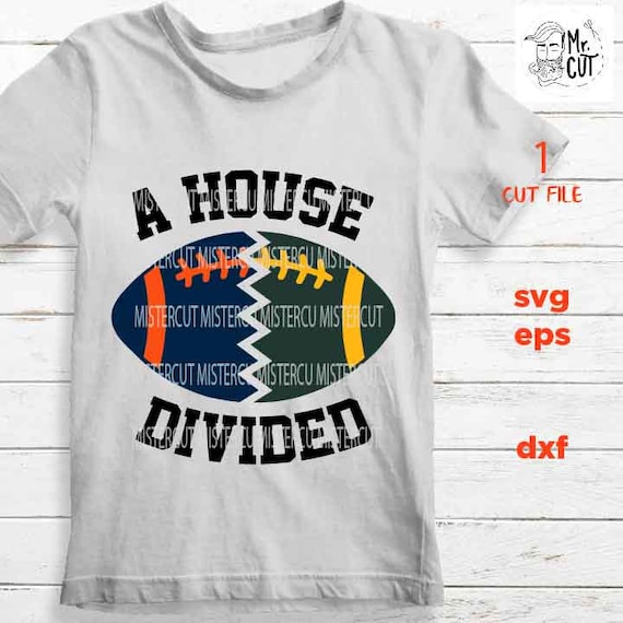 Svg Files a House Divided Svg Football SVG Dxf Eps Cut | Etsy
