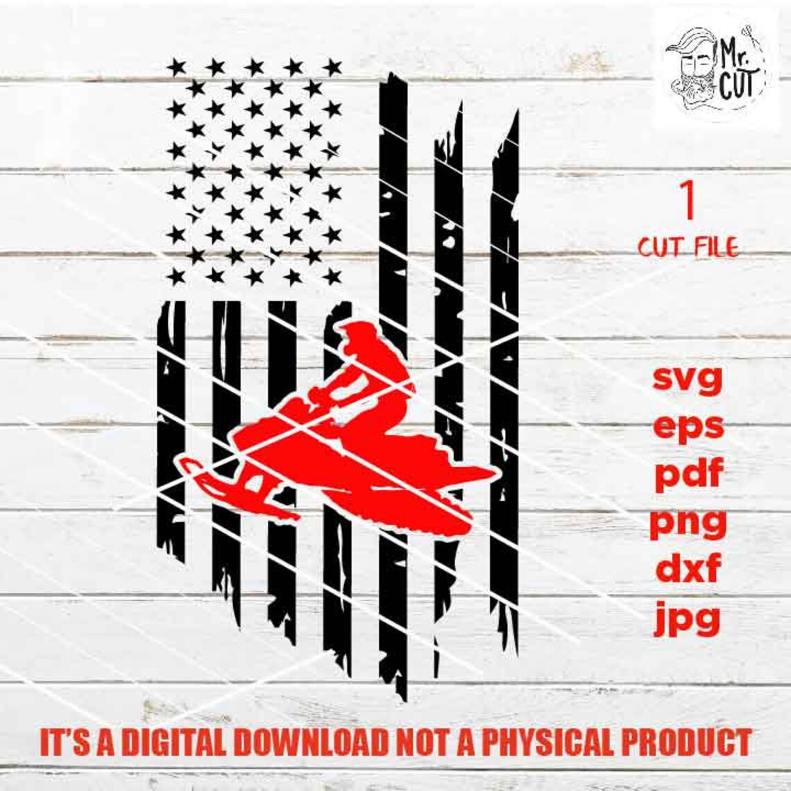 USA Flag Svg America Snowmobile Flag Shirt Vector Design - Etsy