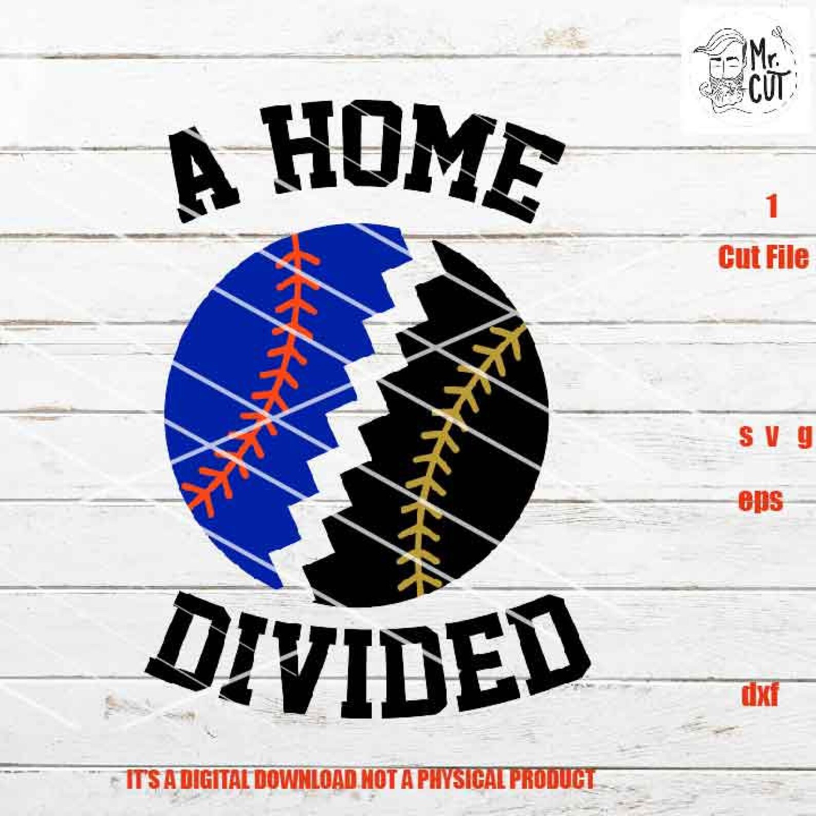 Svg Files a Home Divided Svg Softball SVG Dxf Eps Cut | Etsy