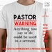 Pastor Warning Sermon, Shirt Vector Design, Sign Svg, Pastor Idea Gift ...