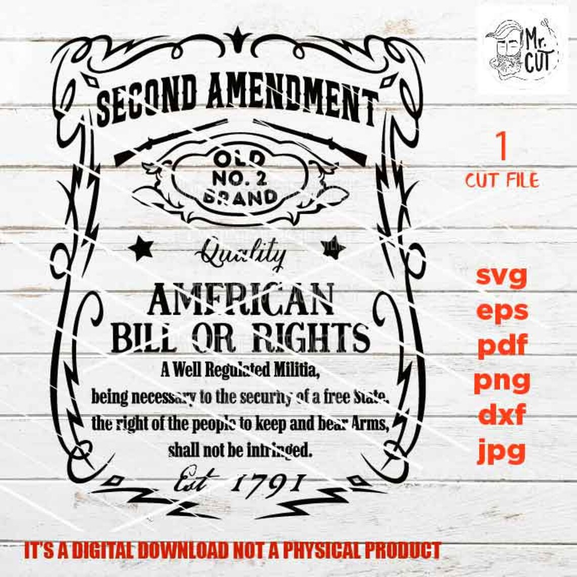 Second amendment SVG Funny shirt vector right to bear arms | Etsy