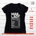 Mail Lady Facts Shirt Vector Design, Sign Svg, Postal Worker Idea Gift ...