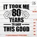 Took Me 80 Years to Look This Good, 80th Birthday , 80 Years Old Svg ...