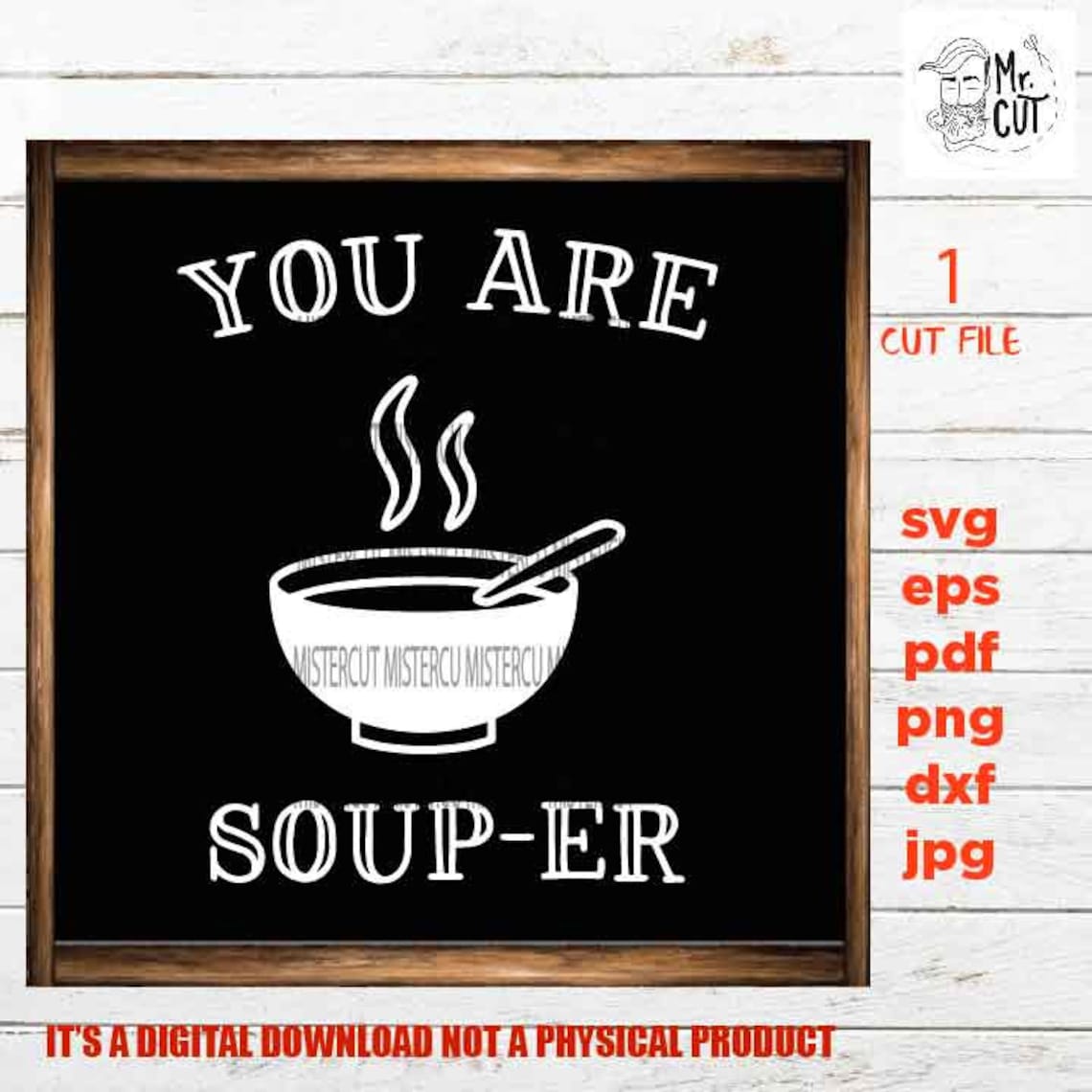 You're soup-er svg mother father gift idea dxf jpg | Etsy