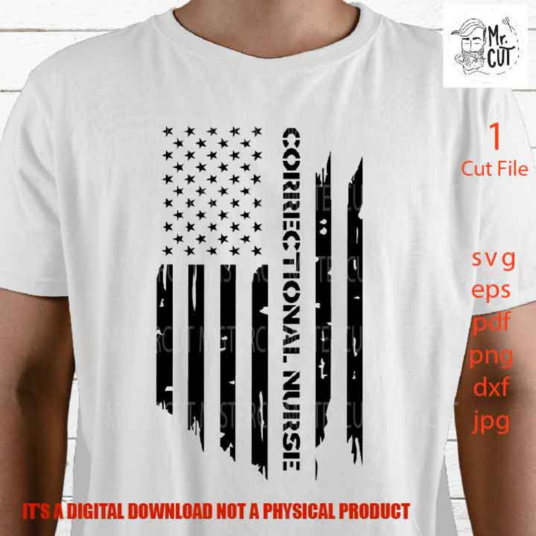 USA Flag Svg, Correctional Nurse Flag, Nurse Flag, Correctional Nurse ...