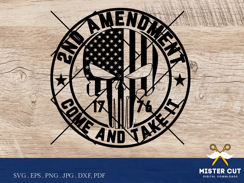 2nd Amendment Svg Shirt Vector Design Jpg Svg Dxf Png - Etsy