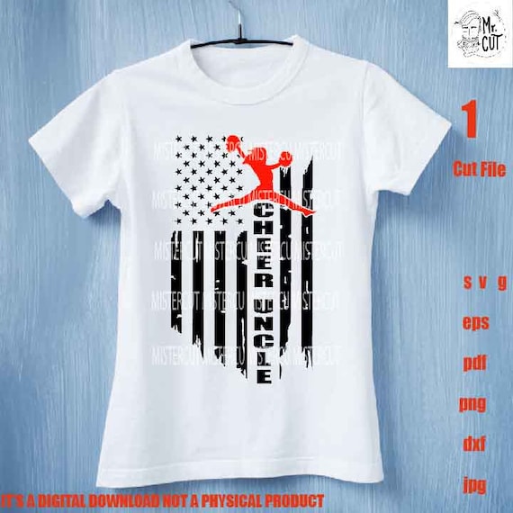 Cheer Uncle Svg Cheer Usa Flag SVG Cheerleader Svg Svg - Etsy UK