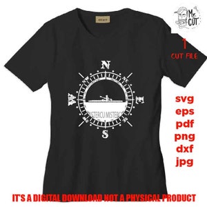 Kayak Compass, Kayak Adventure Badge Svg, PNG, Dxf, Jpg, Eps, Cut File ...