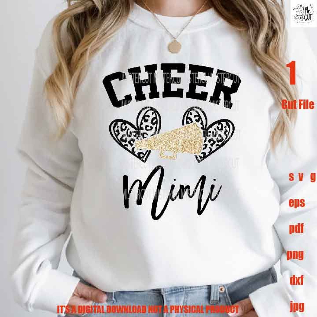 Cheer Mimi Cheer Svg Sports Svg Dxf Svg Png Pdf PNG - Etsy Israel