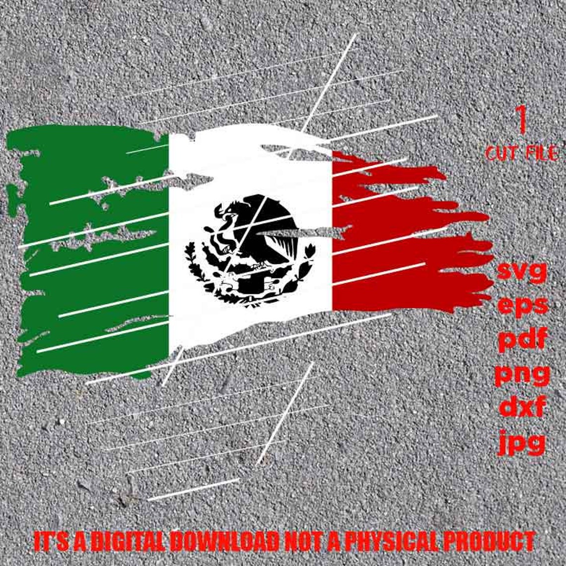 Mexico Flag Distressed SVG Flag Svg Mexican Flag Shirt - Etsy