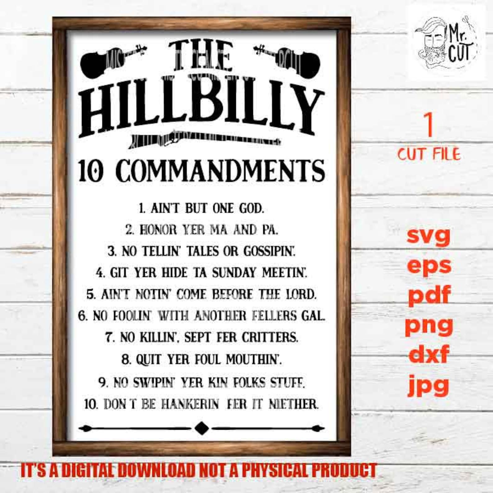 10 Commandments Svg, Home Decor Dxf, Jpg Transfer, Cut File, Porch Svg ...
