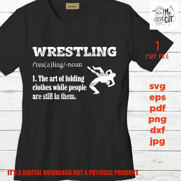 WRESTLING Definition Cut File Wrestlers MMA Svg Dxf Cut - Etsy