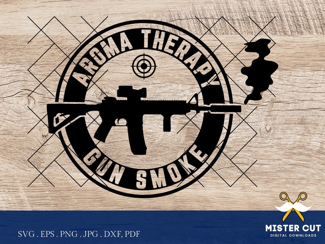 Aroma Therapy Gun Smoke Digital Files, Shirt Vector Design, Jpg, Svg ...