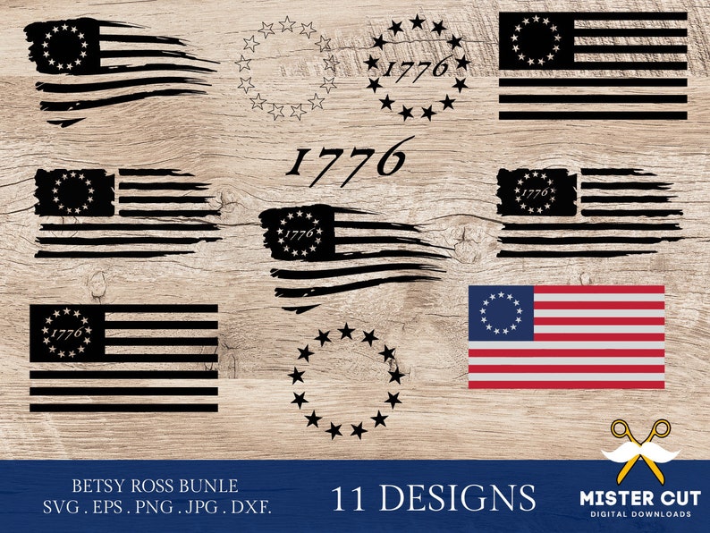 Betsy Ross Flag DIGITAL FILES Bundle Png High Resolution - Etsy