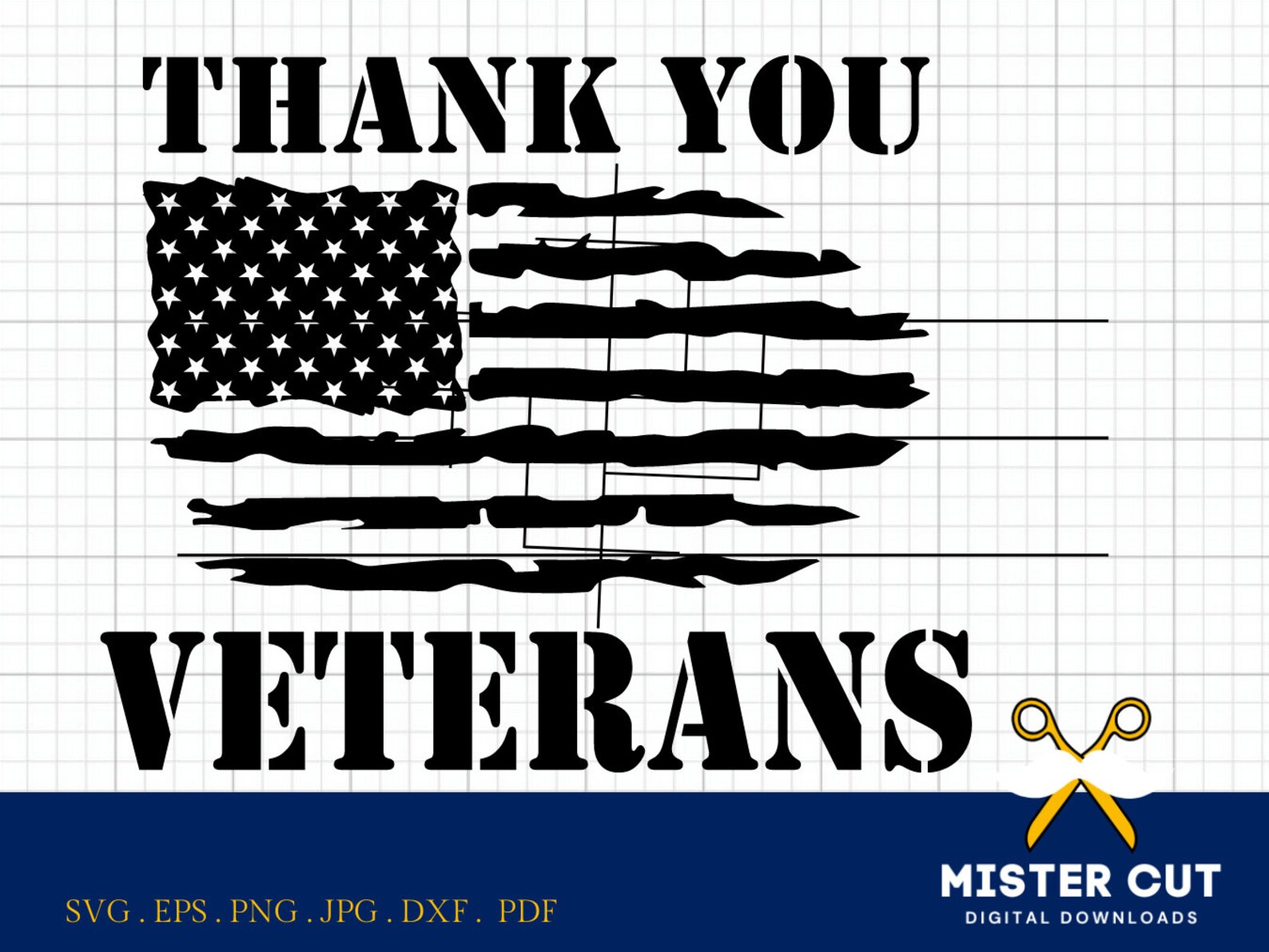 Thank You Veterans Svg Patriotic Svg Png Dxf Eps Veteran - Etsy