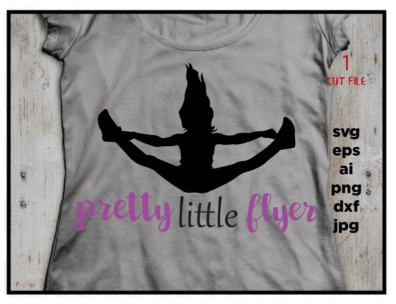 Pretty Little Flyer Cheerleading Cheer SVG Instant - Etsy