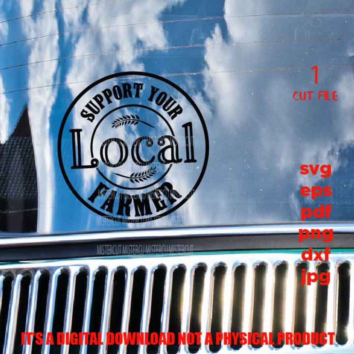 Support Your Local Farmer Home Sign Vector Design Dxf Eps - Etsy