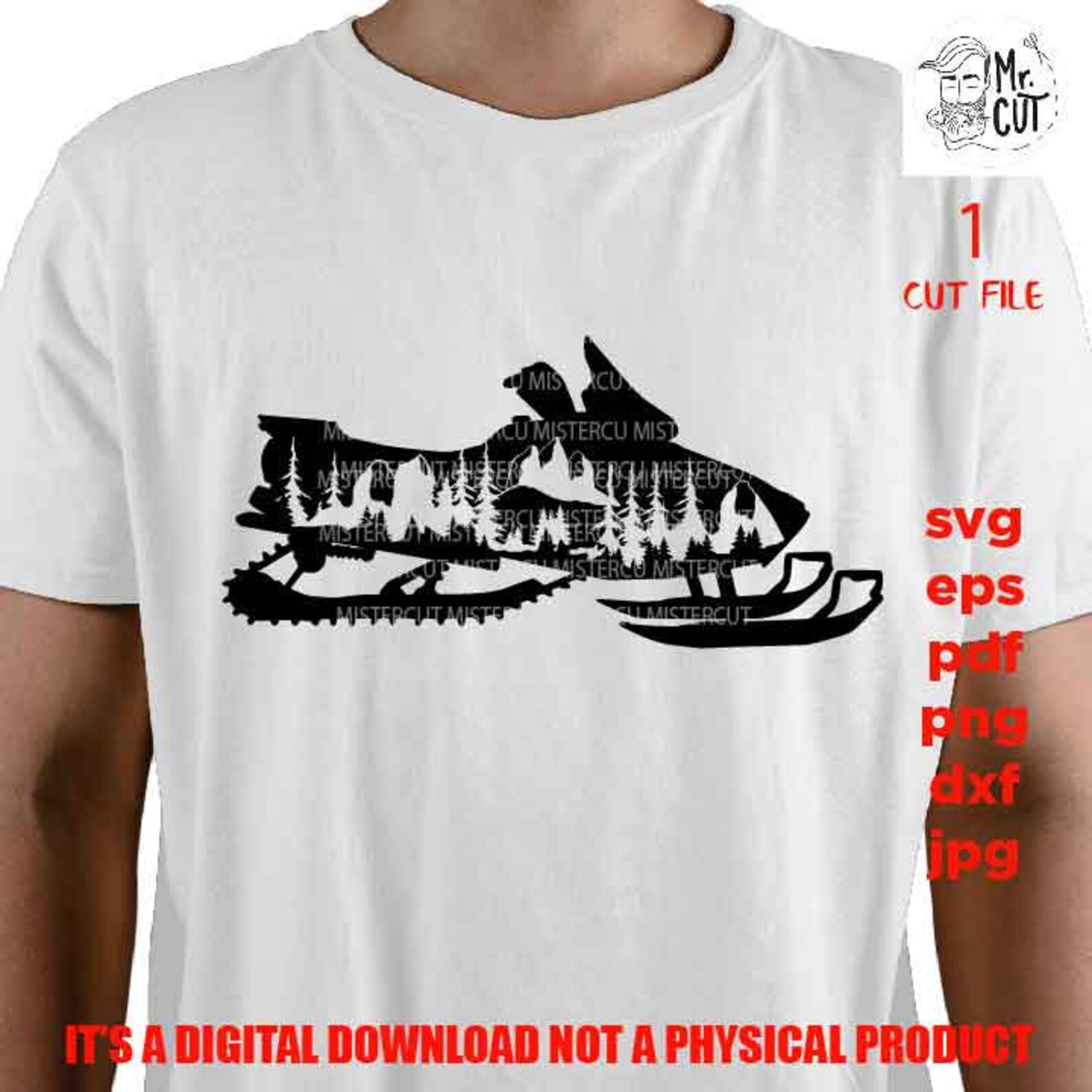 Mountain Snowmobile Adventure SVG PNG High Resolution Dxf | Etsy