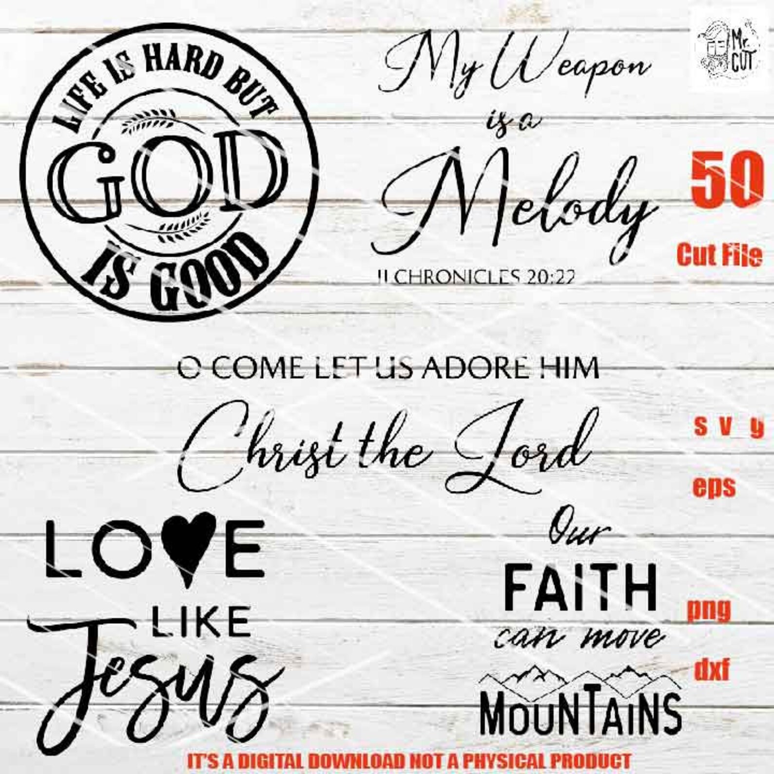Religious Quotes Bundle 50 Cut Files Religious Quotes Vector - Etsy