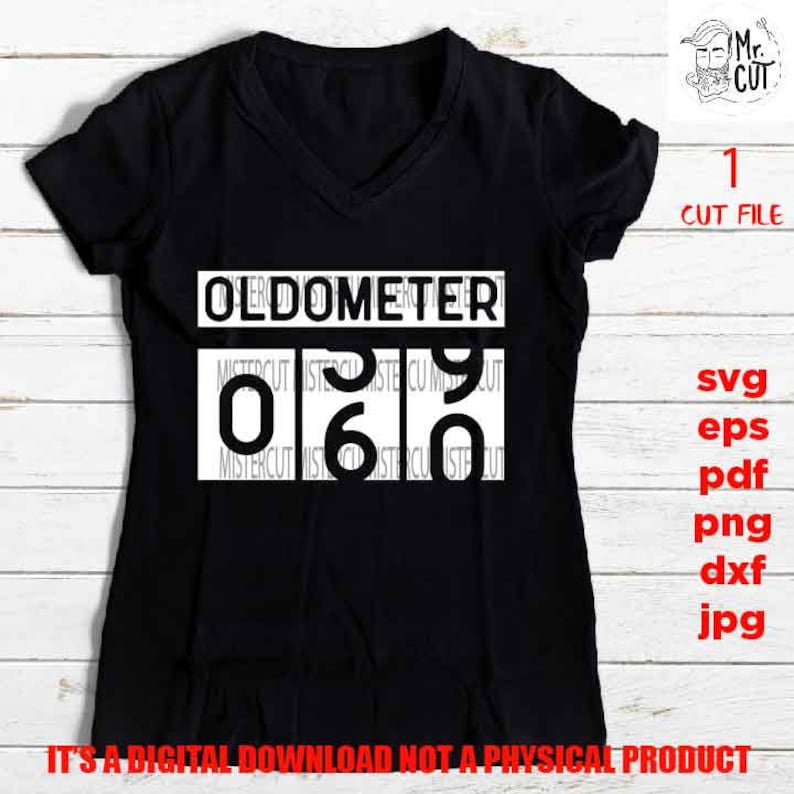 60 Years Old Svg Oldometer Birthday SVG Png Dxf Eps Cut - Etsy