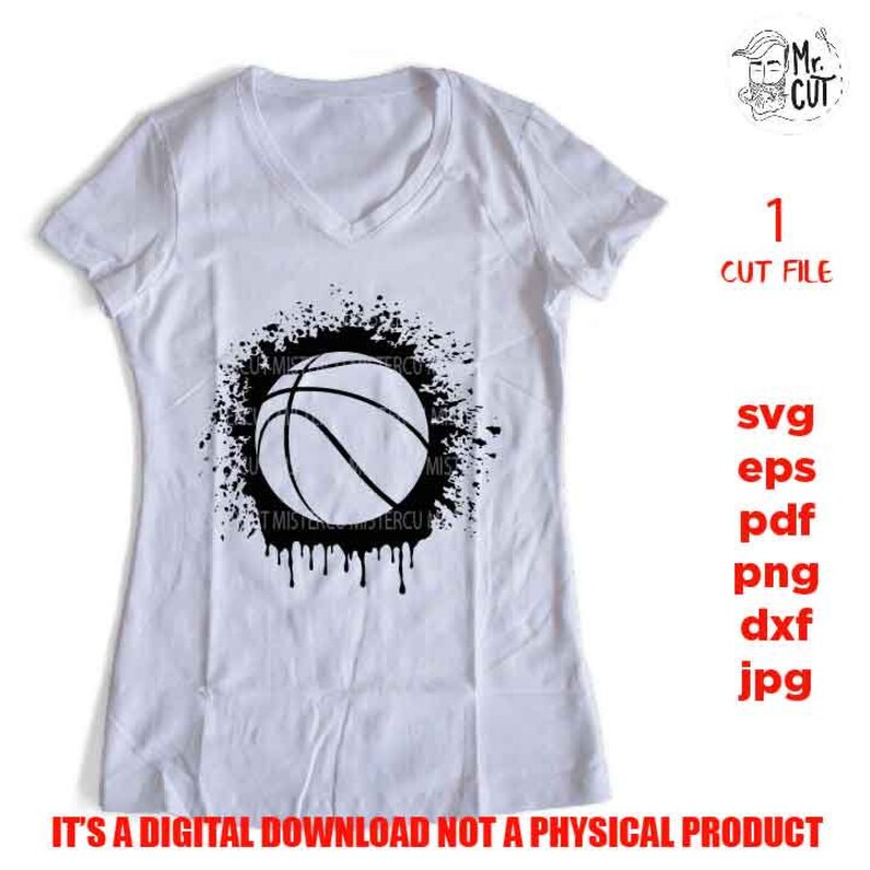 Svg Files Basket Dripping SVG Basketball Cut File | Etsy