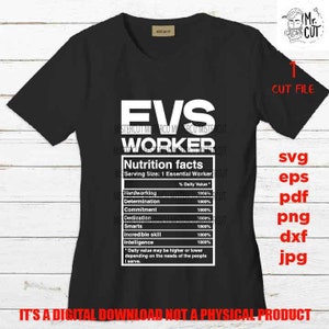 EVS Worker Facts Shirt Vector Design, Sign, Janitor, Custodian Idea ...