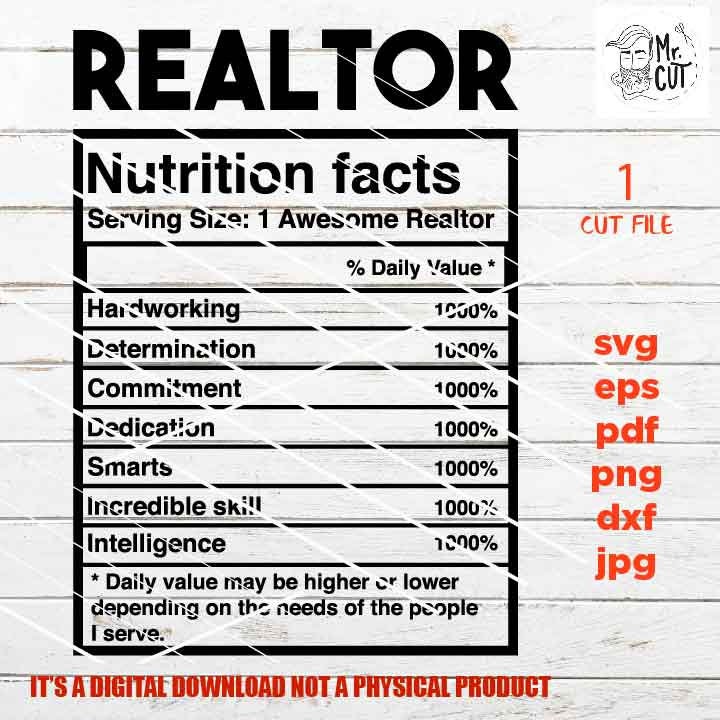 Realtor Facts Shirt Vector Design Sign Svg Real Estate Idea - Etsy