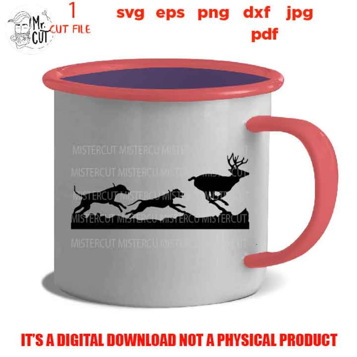 Hounds Hunting Deer Svg Hunt Ign Svg Adventure Decal SVG - Etsy