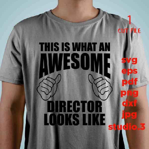 This is What an Awesome Director Looks Like, Boss Tee Shirt Svg ...
