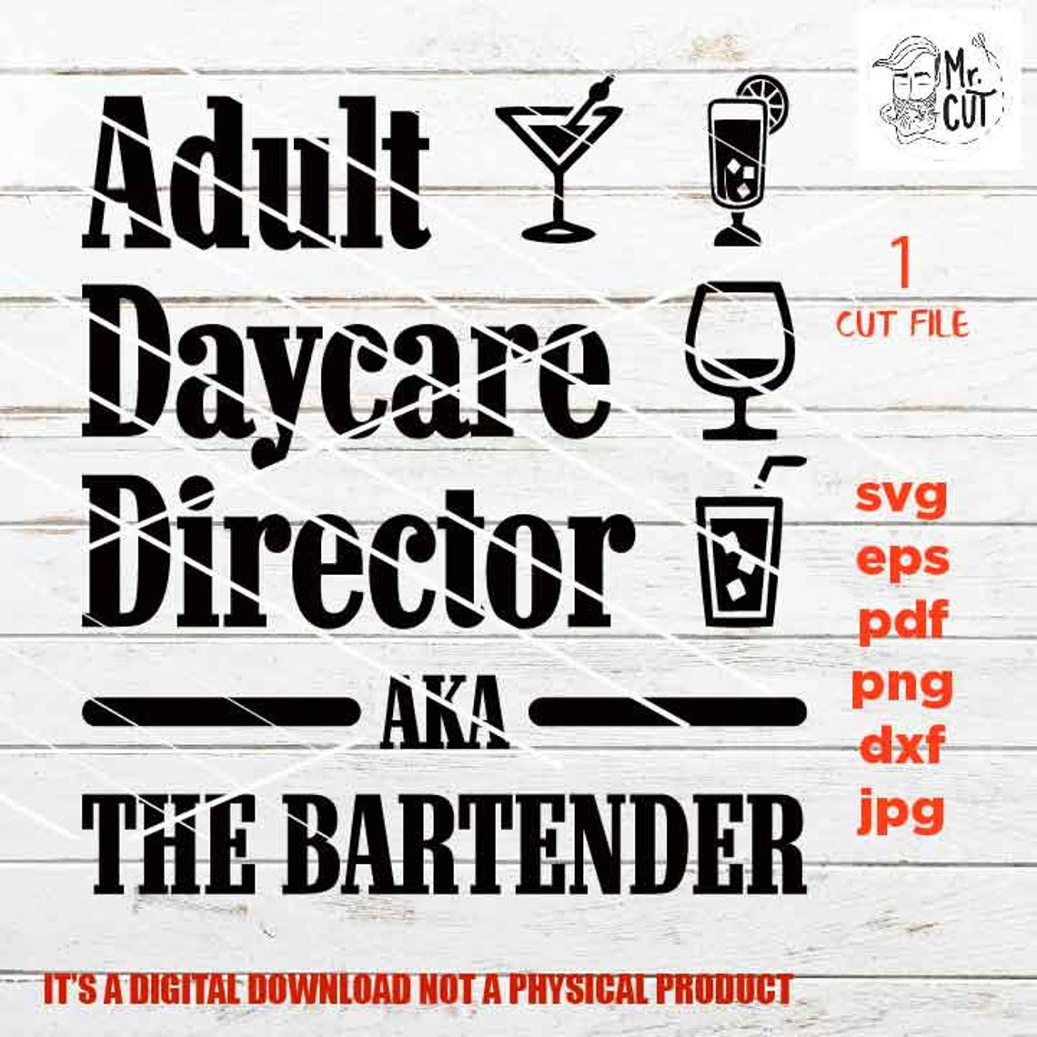 The Bartender Svg Drinking Svg Party Svg Dxf Jpg Transfer - Etsy