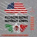 American Grown Mexican Roots SVG, DXF, America Flag, Mexico Flag ...