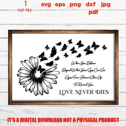 Forever My Angel Svg in Memory Svg Dxf Cut File Png High - Etsy