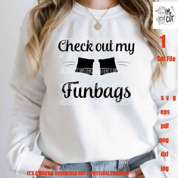 Cornhole Svg Check Out My Funbags Svg File Cornhole Board - Etsy