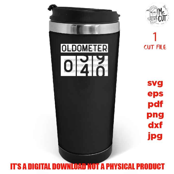 40 years old svg oldometer Birthday SVG png DxF EpS cut | Etsy