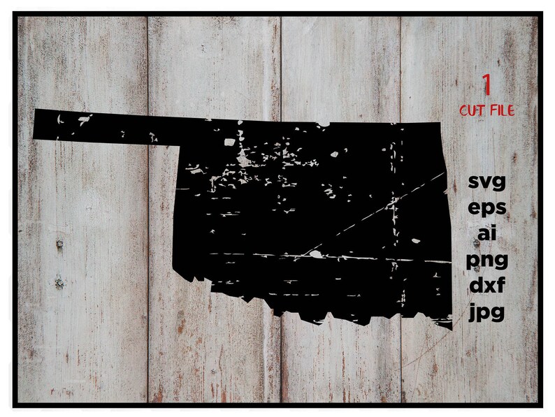 Oklahoma SVG Oklahoma Grunge Svg Distressed Svg Oklahoma - Etsy