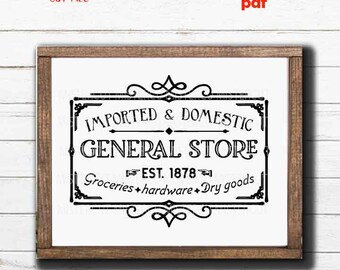 General Store Sign | Etsy