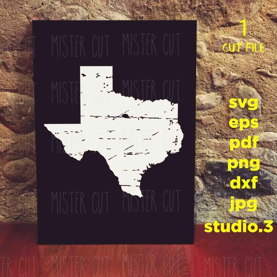 Texas Distressed Svg Eps Dxf Cut File Cut File Iron On - Etsy