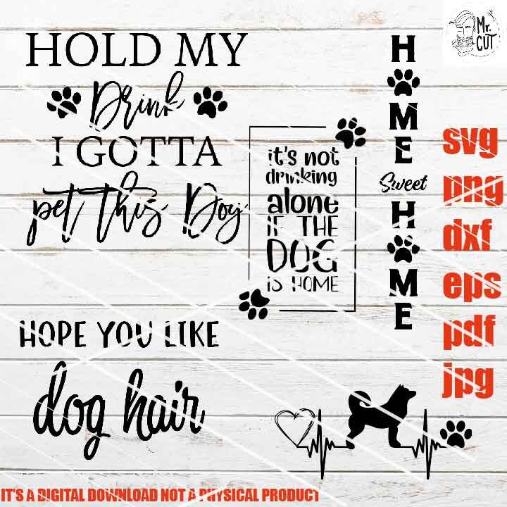 41 Pet Quotes Svg Bundle Pet Svg Cat and Dog Svg Cat Svg - Etsy
