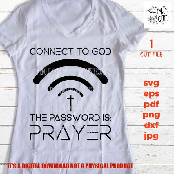 Connected to God Svg - Etsy