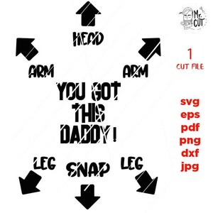 You Got It Daddy ! Svg, Fathers Day Svg, Funny Baby Bodysuit DXF ...