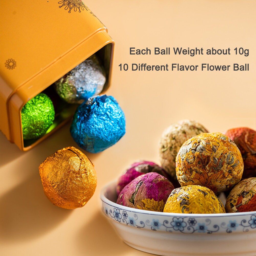 Natural Flowering Tea Balls Variety Pack Gift Set 10 Special - Etsy UK