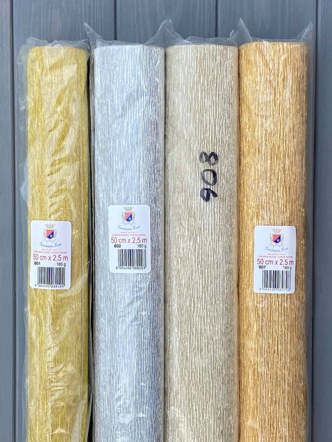 Metallic Crepe Paper, Italian Crepe Paper Rolls,paper Flowers, Wrapping ...