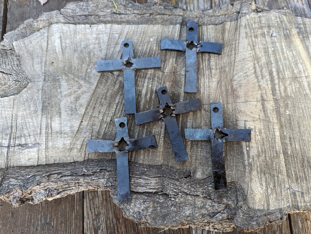 Forged Fredrick Keychain Cross - Etsy