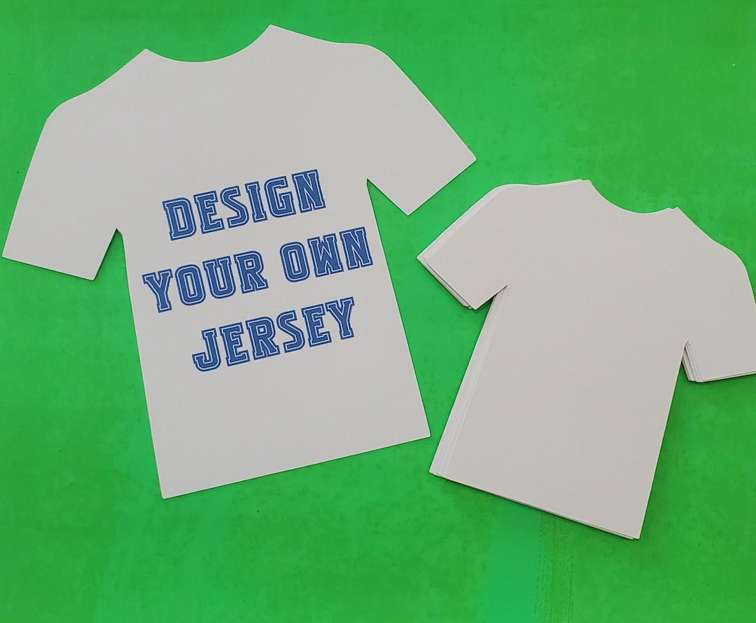 Design Your Own Paper Jersey Set - Sports Party - Etsy