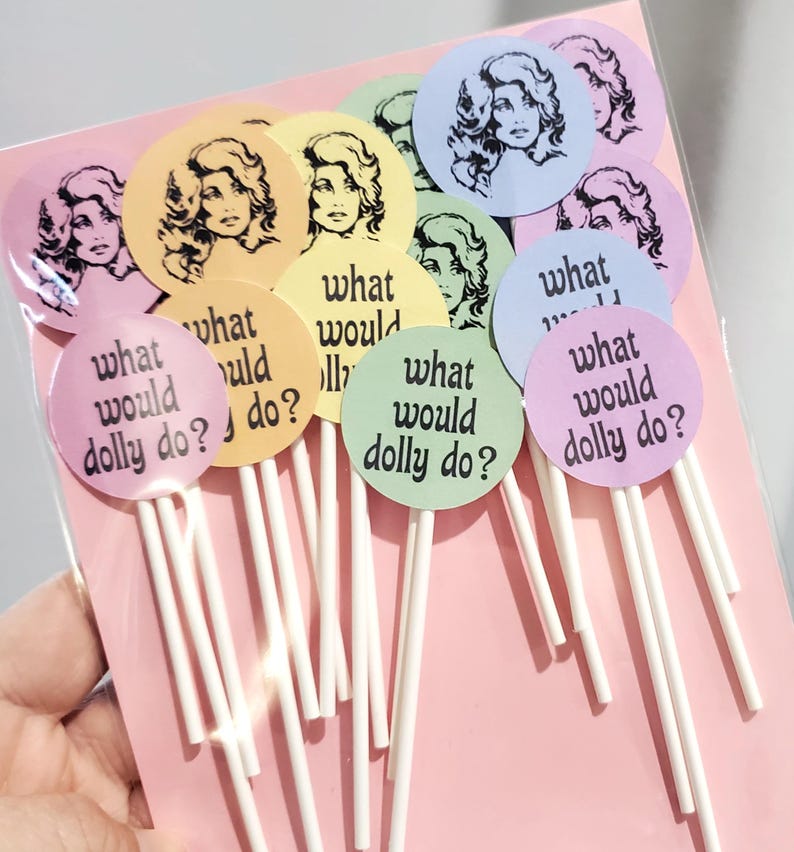 Dolly Parton Cupcake Toppers - What Would Dolly Do? - Etsy