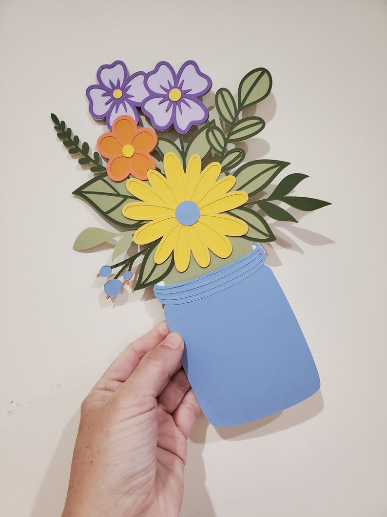 Floral Bouquet Gift Card Holder - Etsy